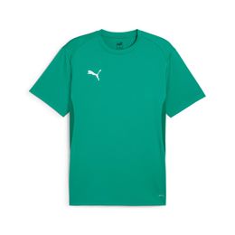 Fu&szlig;balltrikot Puma "TEAMGOAL JERSEY", Herren, Gr. M, gr&uuml;n (sport gr&uuml;n, Puma wei&szlig;, power gr&uuml;n), Web, Obermaterial: 100% Polyester, unifarben, regular fit normal, Rundhals, Trikots Fu&szlig;balltrikot, Fu&szlig;ball, Kurzarm, sportlicher Stil, leichtes Webmaterial