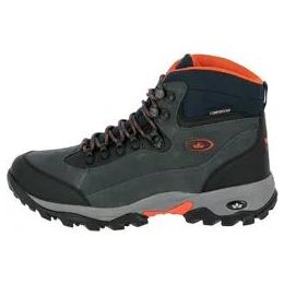 Wanderschuh Lico "Trekkingstiefel Milan", Damen, Gr. 49, grau, Veloursleder, Schuhe Wanderschuh