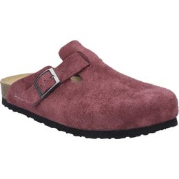 Clog Josef Seibel "Hermine 04, berry", Damen, Gr. 37, rot (berry), Obermaterial: 100% Rindsleder Leather cow., Schuhe Clog