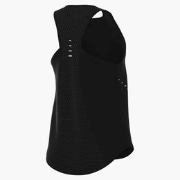 Lauftop Nike "W NK SWIFT DF TANK TOP", Damen, Gr. XL, schwarz, reflective silv, Obermaterial: 88% Polyester, 12% Elasthan, Tops Lauftop, sportlicher Stil, f&uuml;r intensive Workouts, leichtes Design