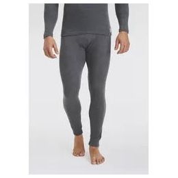 Thermounterhose HEATKEEPER "Long John", Herren, Gr. XL, grau (anthrazit, meliert), Obermaterial: 50% Baumwolle, 50% Polyester, meliert, eng, Unterhosen Thermounterhose, w&auml;rmend, TOG-Rating 0,45, schnelltrocknend, Skiunterw&auml;sche