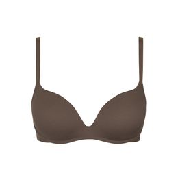 Push-up-BH LISCA "Push up BH ohne B&uuml;gel Maya", Damen, Gr. 70, Cup A, braun (cocoa), Obermaterial: 67% Polyamid PA. 33% Elasthan EL., BHs Push-up-BH