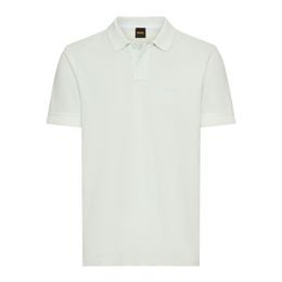 Poloshirt BOSS Orange "Prime", Herren, Gr. L, blau (open blau474), Jersey, Obermaterial: 100% Baumwolle, regular fit h&uuml;ftlang, hoch geschlossener Ausschnitt, eng elastischer Bund, Shirts Poloshirt, mit Polokragen