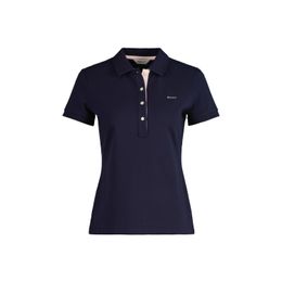 Poloshirt Gant "Poloshirt CONTRAST COLLAR PIQUE POLO 1er Pack", Damen, Gr. XS, blau, Obermaterial: 96% Baumwolle CO. 4% Elasthan EL., Shirts Poloshirt