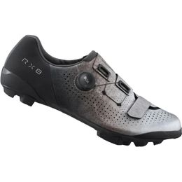 Fahrradschuh Shimano "Gravel - Fahrradschuhe RX801, Silver", Herren, Gr. 47, silber, Obermaterial: 100% Kunstleder synt.leather., Schuhe Fahrradschuh