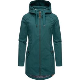 Outdoorjacke Ragwear "&Uuml;bergangsjacke Mondda", Damen, Gr. XS, gr&uuml;n (dunkelgr&uuml;n), Obermaterial: 74% Baumwolle CO. 26% Nylon NY. Obermaterial: Futter: 100% Polyester PES., Jacken Outdoorjacke