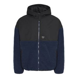 !Solid Fellimitatjacke SOLID "Fellimitatjacke SDMark", Herren, Gr. XL, blau (insignia blau), Obermaterial: 100% Polyester PES., Jacken Fellimitatjacke