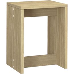 Barhocker KOCHSTATION "Luna, Barstuhl, Stitzhocker, Made in Italy", eiche chopinfarben, B:45cm H:60cm T:37cm, Hocker, Barhocker, K&uuml;chenhocker im 2er-Set