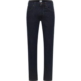 Straight-Jeans Mustang "Herren Style Tramper Straight", Damen, Gr. 52, L&auml;nge 30, 880 dunkelblau, Denim/Jeans, 69% Baumwolle, 29% Polyester, 2% Elasthan, unifarben, straight fit, Jeans Straight-Jeans
