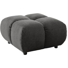 Polsterhocker Home Affaire "Cozy Bubble, mit eleganter Steppung, weich gepolstert, 73x73 cm", anthrazit, B:73cm H:41cm T:73cm, 100% Polyester, Hocker, Polsterhocker, passend zum Sofa und dem drehbaren Sessel der Graceland-Serie