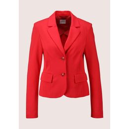 Madeleine Mode Jackenblazer MADELEINE "Blazer Kurzer Jersey-Blazer", Damen, Gr. 46, rot, Obermaterial: 65% Viskose CV. 30% Polyamid PA. 5% Elasthan EL., Modern, normal, Blazer Jackenblazer