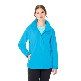 Regenjacke Vaude "Women's Escape Light Jacket", Damen, Gr. 46, aqua, Web, Obermaterial: 100% Polyester. Futter: 100% Polyester. Futter 2: 100% Polyamid, normal, elastischer Bund mit verstellbarem Klettverschluss, Jacken Regenjacke, f&uuml;r Wandern und Trekking, wasserdicht und winddicht, atmungsaktiv