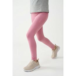 Leggings Hummel, M&auml;dchen, Gr. 134, N-Gr, polignac, Obermaterial: 95% Baumwolle, 5% Elasthan, Hosen Leggings, sportlicher Stil, f&uuml;r Kinder und Jugendliche, hohe Bewegungsfreiheit