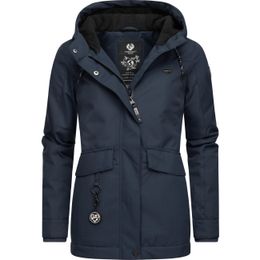 Wintermantel Ragwear "Winterjacke Jazmin Remake II Intl.", Damen, Gr. XS, blau (navy22), Obermaterial: 100% Polyester Pol. recyc.. Obermaterial: Futter: 100% Polyester Pol. recyc.. 100% Polyester PES., M&auml;ntel Wintermantel