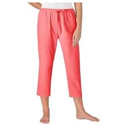 Schlupfhose Classic Basics, Damen, Gr. 48, Normalgr&ouml;&szlig;en, rot (korallenrot), 100% Baumwolle, unifarben, 7/8-L&auml;nge, Hosen Schlupfhose