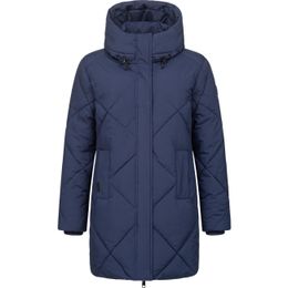Steppmantel Ragwear "Steppmantel Diamanta", Damen, Gr. XS, blau (midnight), Obermaterial: 100% Polyester PES. Obermaterial: Futter: 100% Polyester PES. 100% Polyester PES., M&auml;ntel Steppmantel