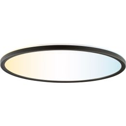 Hanseatic LED Panel "DLP220A", schwarz, 1, &Oslash; 42cm H: 2,9cm, 1 Stk., Leuchten, Deckenlampe, Deckenleuchte, dimmbar, CCT &uuml;ber Wandschalter, Backlight