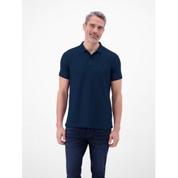 Poloshirt Lerros "Poloshirt mit COOL & DRY Funktion in Piqu&eacute;-Qualit&auml;t", Herren, Gr. L, storm blau, 60% Baumwolle, 40% Polyester, ohne Ausschnitt, Shirts, Atmungsaktiver Baumwollmix, Feine Piqu&eacute;-Qualit&auml;t, Zeitloser Polo-Style