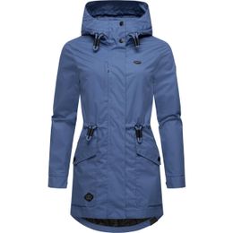 Parka Ragwear "Outdoorjacke Alysa", Damen, Gr. M, blau (indigo blau), Obermaterial: 100% Polyester PES. Obermaterial: Futter: 100% Polyester PES., Jacken Parka