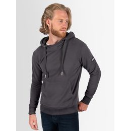 Kapuzenpullover Alessandro Salvarini "Alessandro Salvarini Herren Hoodie AS295", Herren, Gr. S, grau (anthrazit), Obermaterial: 65% Baumwolle CO. 35% Polyester PES., Sweatshirts Kapuzenpullover