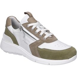 Sneaker Josef Seibel "Giulietta 03, weiss-multi", Damen, Gr. 37, wei&szlig; (wei&szlig;, multi), Obermaterial: 100% Rindsleder Leather cow., Schuhe Sneaker
