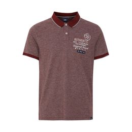 Poloshirt FQ1924 "Poloshirt FQPetri", Herren, Gr. L, lila (cabernet melange), Obermaterial: 100% Baumwolle CO., Shirts Poloshirt