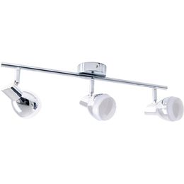 N&auml;ve N&Auml;VE LED Deckenspot "Chromey", grau (chromfarben), 3, H: 13cm, 1 Stk., Leuchten, f&uuml;r Wand und Decke geeignet, Farbe: chrom, LED Deckenspot