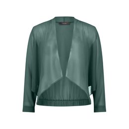 Blusenjacke Vera Mont "Blusenjacke ohne Verschluss", Damen, Gr. 44, gr&uuml;n (schwarz emerald), Obermaterial: 100% Polyester Pol. recyc.., Jacken Blusenjacke