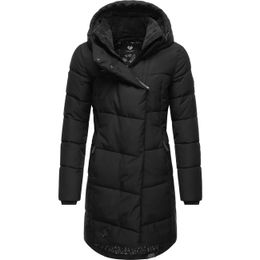Wintermantel Ragwear "Wintermantel Pavla", Damen, Gr. 3XL, schwarz (schwarz22), Obermaterial: 100% Polyester PES. Obermaterial: Futter: 100% Polyester PES. 100% Polyester PES., M&auml;ntel Wintermantel