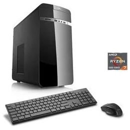 CSL Gaming-PC "Sprint V28514", schwarz, Microsoft Windows 11 Home (64 Bit), 16 GB RAM 1.000 GB SSD, Desktop-PCs