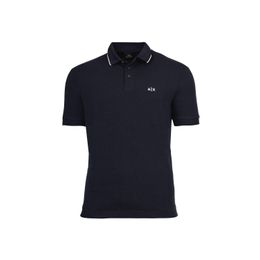 Poloshirt Armani Exchange "Poloshirt POLO SHIRT", Herren, Gr. M, blau (dunkelblau), Obermaterial: 95% Baumwolle CO. 5% Elasthan EL., Shirts Poloshirt
