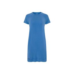 Nachthemd Jockey "Nachthemd Supersoft Short Sleeve Lounge Dress", Damen, Gr. XL, N-Gr, blau, Obermaterial: 95% Modal CMD. 5% Elasthan EL., Kleider Nachthemd
