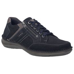 Schn&uuml;rschuh Josef Seibel "New Anvers 87", Herren, Gr. 44, blau (dunkelblau, kombi), Leder, Schuhe Schn&uuml;rschuh, Komfortschuh, Bequemschuh, Freizeitschuh in extraweiter Form