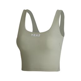 Sporttop YEAZ "Top TODAY", Damen, Gr. M, gr&uuml;n, Obermaterial: 80% Nylon NY. 20% Elasthan EL., Tops Sporttop