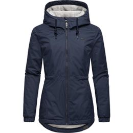 Winterjacke Ragwear "Winterjacke Dankka Warm", Damen, Gr. 5XL, blau (navy), Obermaterial: 100% Polyester PES. Obermaterial: Futter: 100% Polyester PES. 100% Polyester PES., Jacken Winterjacke