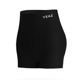 Shorts YEAZ "Shorts CLUB LEVEL", Damen, Gr. L, US, schwarz, Obermaterial: 78% Nylon NY. 22% Elasthan EL., Hosen Shorts