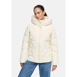 Winterjacke Marikoo "Marikoo Kuschelnasee Damen Herbst Winter Steppjacke N076", Damen, Gr. XL, beige (cream), Obermaterial: 100% Polyester PES., Jacken Winterjacke