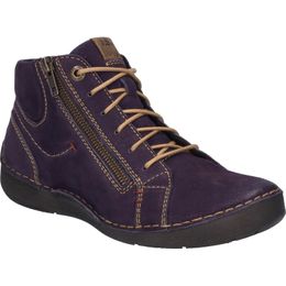 Stiefelette Josef Seibel "Fergey 67, purple", Damen, Gr. 37, lila, Obermaterial: 100% Rindsleder Leather cow., Schuhe Stiefelette