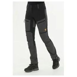 Softshellhose WHISTLER "Kodiak", Damen, Gr. 46, EURO-Gr&ouml;&szlig;en, schwarz (schwarz, grau), 94% Nylon, 6% Elasthan, mehrfarbig, lang, Hosen Softshellhose, mit praktischen Taschen