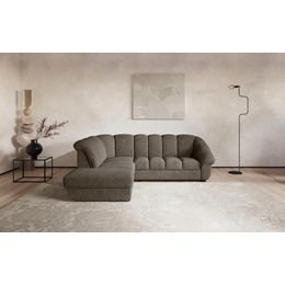 Ecksofa COTTA "Mado, Breite 260 cm", schoko, B:260cm H:88cm T:104cm, 100% POLYESTER (PES), Sofas, Ecksofa, verschiedene Sofas individuell kombinierbar