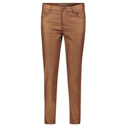 BETTY & CO Relaxhose BETTY & CO "Casual-Hose im Glitzer-Look", Damen, Gr. 46, EURO, beige, Obermaterial: 52% Baumwolle CO. 46% Lyocell CLY. 2% Elasthan EL., Hosen Relaxhose