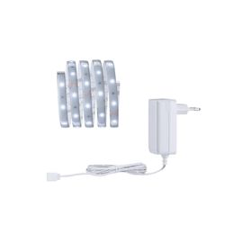 Paulmann LED-Streifen "MaxLED 250 Basisset 1,5m Daylight 6W 230/24V Silber Kunststoff", silber (silberfarben), Flammen 1 Stk., Lichterketten, IP44 Cover 6500K, LED-Streifen