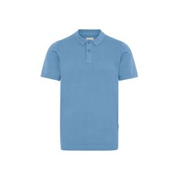 Longsleeve Blend "Strickpullover BHBray Polo", Herren, Gr. XXL, blau (copen blau), Obermaterial: 100% Baumwolle CO., Shirts Longsleeve