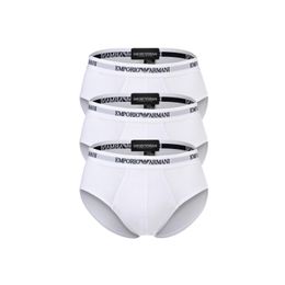 Slip Emporio Armani "Slip Core Logoband 3er Pack", Herren, Gr. S, wei&szlig;, Obermaterial: 95% Baumwolle CO. 5% Elasthan EL., Unterhosen Slip