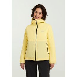 Winterjacke Jack Wolfskin "PAMIR JKT W", Damen, Gr. L (42/44), lemonice, Obermaterial: 100% Polyamid. F&uuml;llung: 100% Polyester. Futter: 100% Polyester, Jacken Winterjacke