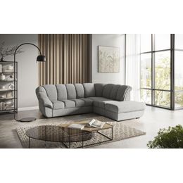 Ecksofa COTTA "Mado, Breite 260 cm", grau, B:260cm H:88cm T:104cm, 100% POLYESTER (PES), Sofas, Ecksofa, verschiedene Sofas individuell kombinierbar