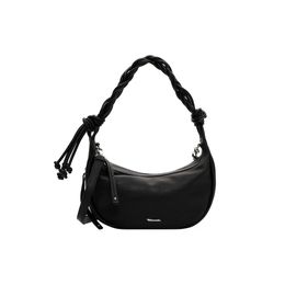 Beuteltasche Tamaris "Beutel TAS Keona", Damen, Gr. B/H/T: 31cm x 22cm x 11cm 0, schwarz (schwarz 100), Polyurethan, Taschen Beuteltasche