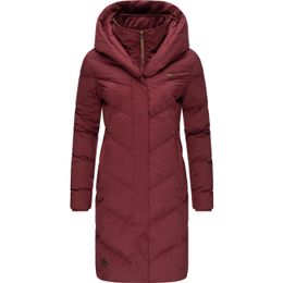 Wintermantel Ragwear "Winterjacke Natalka II Intl.", Damen, Gr. XS, rot (wine rot), Obermaterial: 100% Polyester PES. Obermaterial: Futter: 100% Polyester PES. 100% Polyester PES., M&auml;ntel Wintermantel