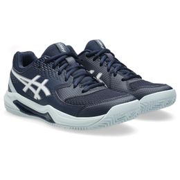 Tennisschuh asics "GEL-DEDICATE 8 CLAY", Damen, Gr. 37,5, midnight, wei&szlig;, Textil, Schuhe Tennisschuh, Sandplatzschuhe f&uuml;r Aschepl&auml;tze