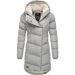 Wintermantel Ragwear "Wintermantel Pavla", Damen, Gr. S, grau (zinc24), Obermaterial: 100% Polyester PES. Obermaterial: Futter: 100% Polyester PES. 100% Polyester PES., M&auml;ntel Wintermantel
